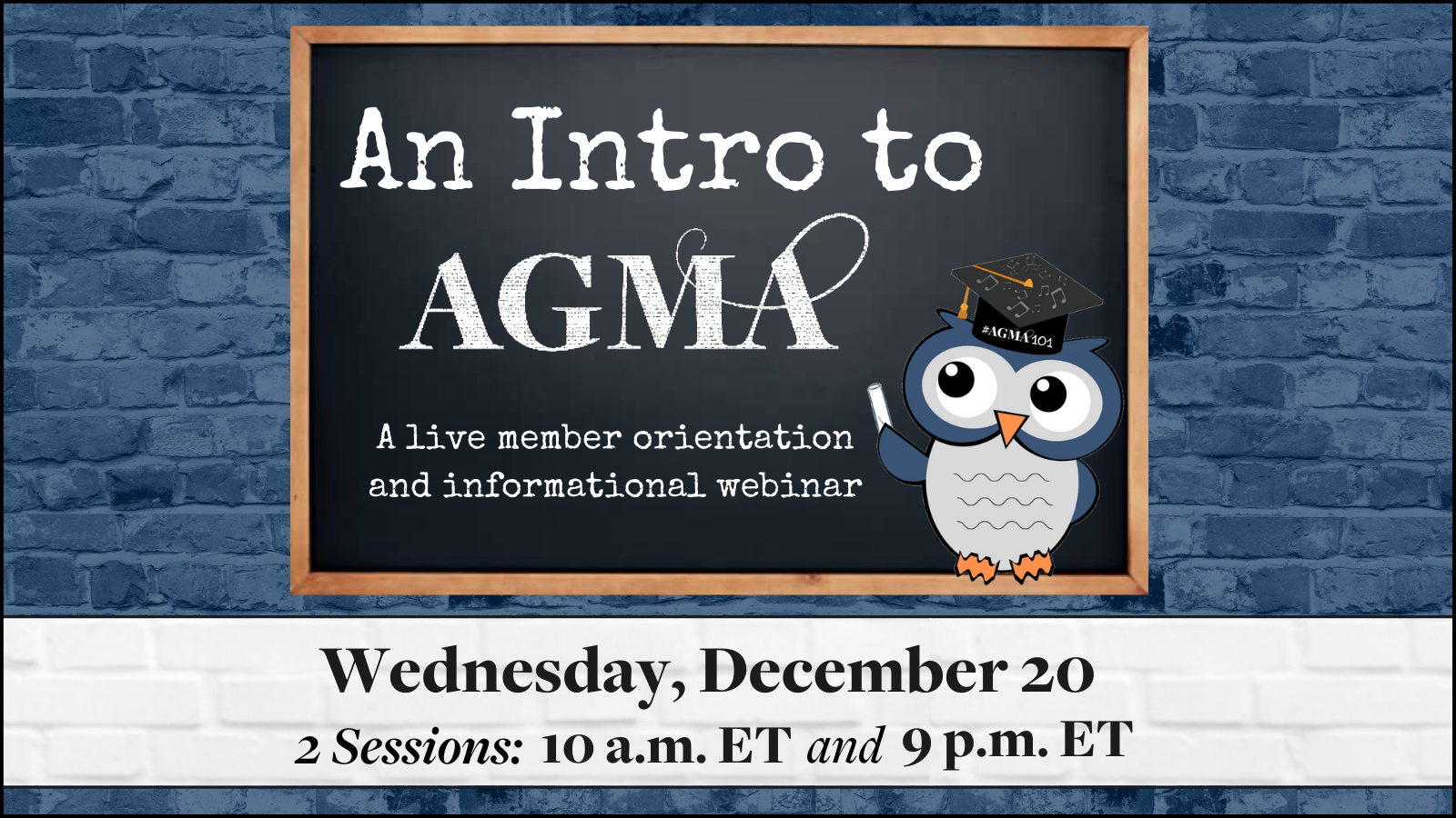 AGMA Announces Two Public Sessions of “An Intro to AGMA” Webinar ...