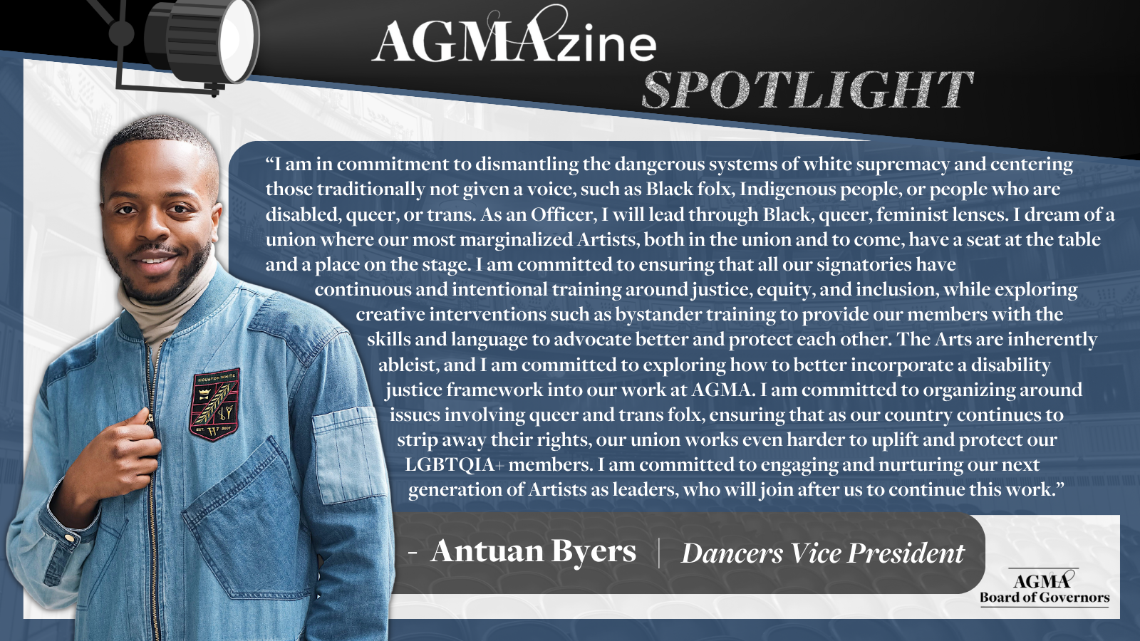 AGMAzine Spotlight: Dancers Vice President Antuan Byers | American ...
