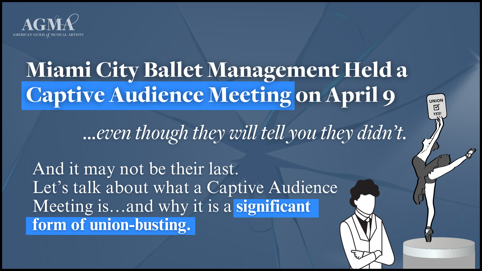 Miami City Ballet Management Held a Captive Audience Meeting | American ...