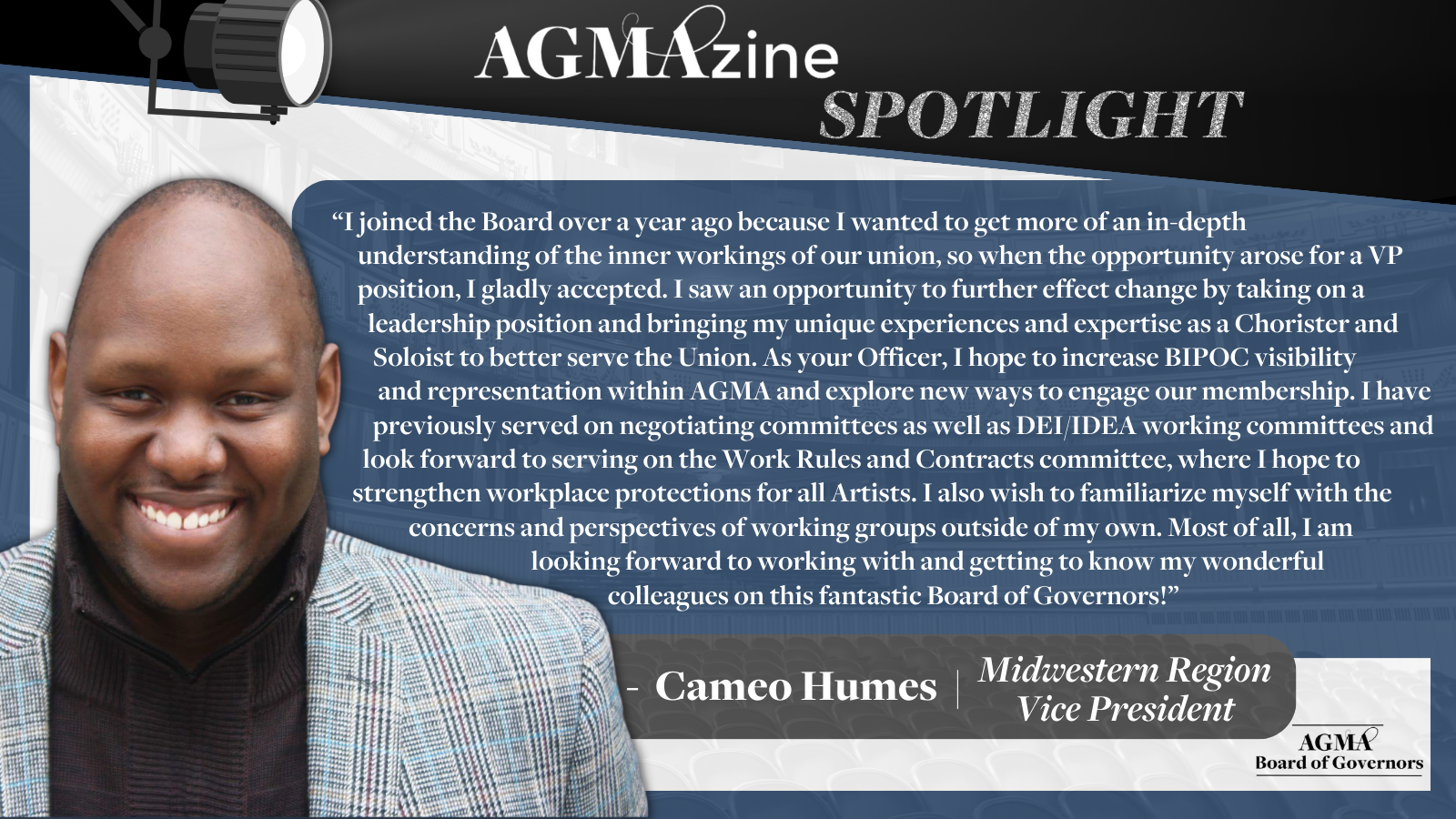 AGMAzine Spotlight: Midwestern Region Vice President Cameo Humes ...