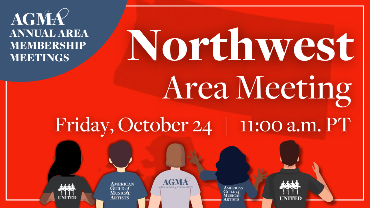 AGMA Announces Northwest Area Meeting October 24 | American Guild of ...