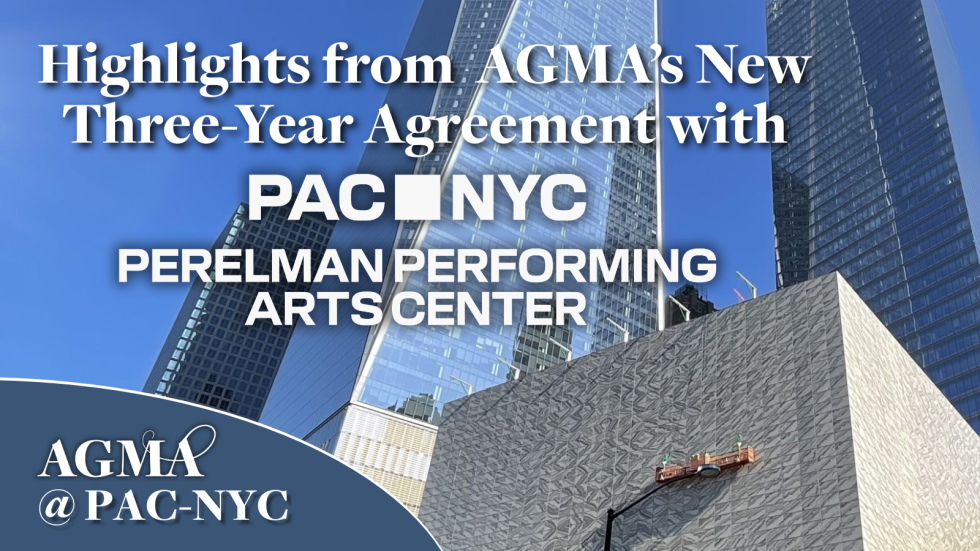 AGMA Announces New Three-Year Agreement with Perelman Arts Center ...