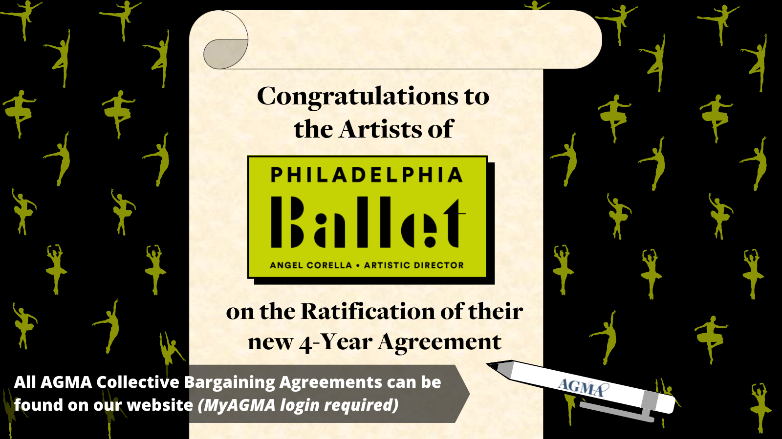 AGMA Ratifies 4-Year Agreement with Philadelphia Ballet | American ...