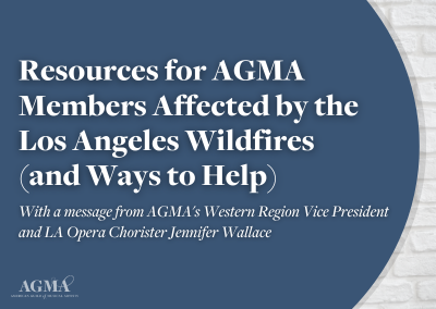 Resources for AGMA Members Affected by the Los Angeles Fires (and Ways ...