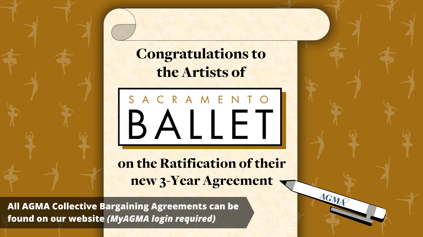 AGMA Ratifies 3-Year Agreement with Sacramento Ballet | American Guild ...